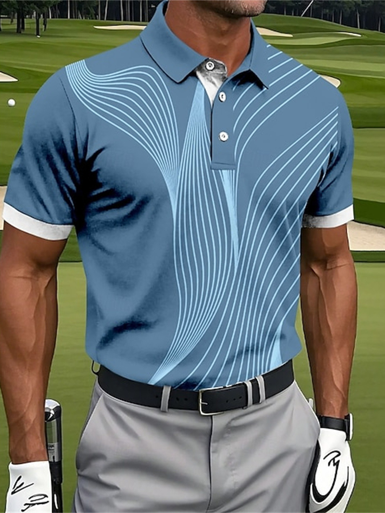 men golf shirts sold on Temu United States