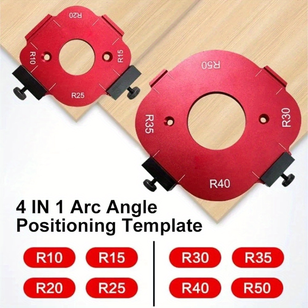 Router Corner Jig Wood Rounded Corner Template R Angle Arc Angle R5 R10 ...