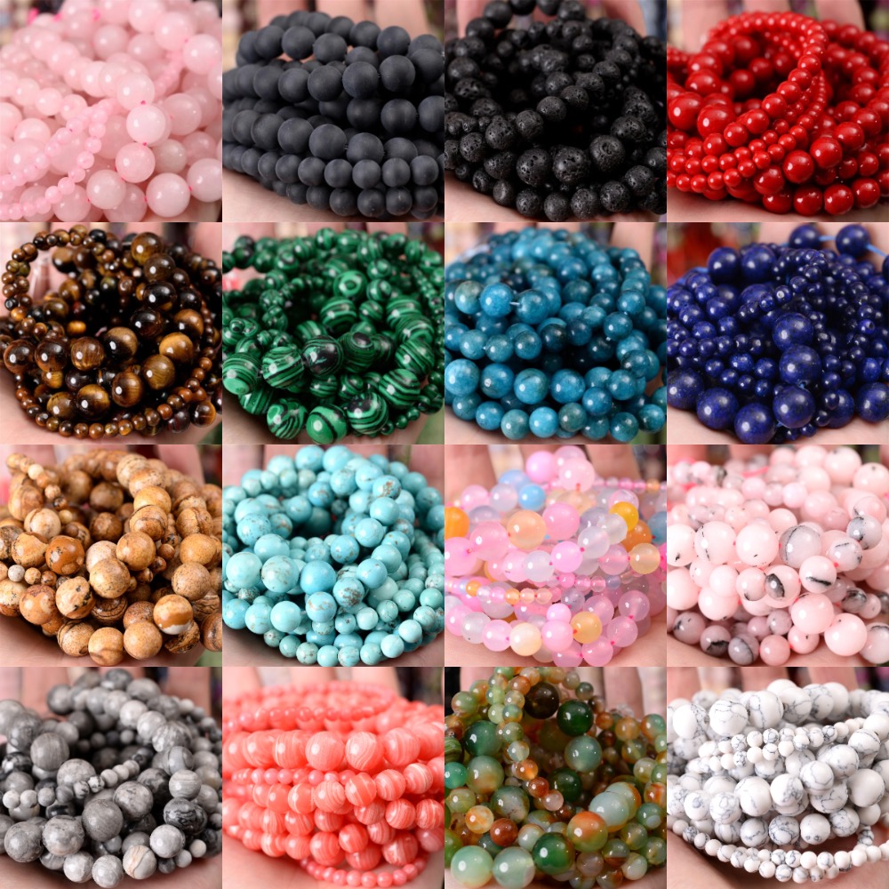 Natural Stone Seed Beads