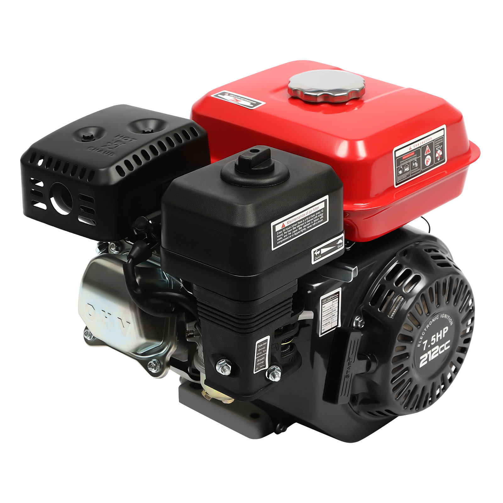 TEMU 7.5hp 4-stroke Portable Gasoline Engine-high-performance Motor For ...