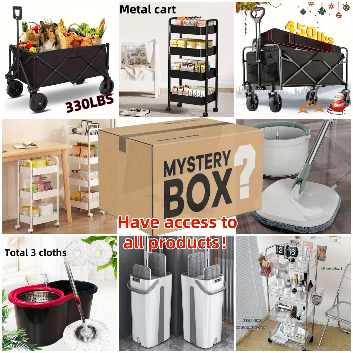 mystery boxes sold on Temu United States