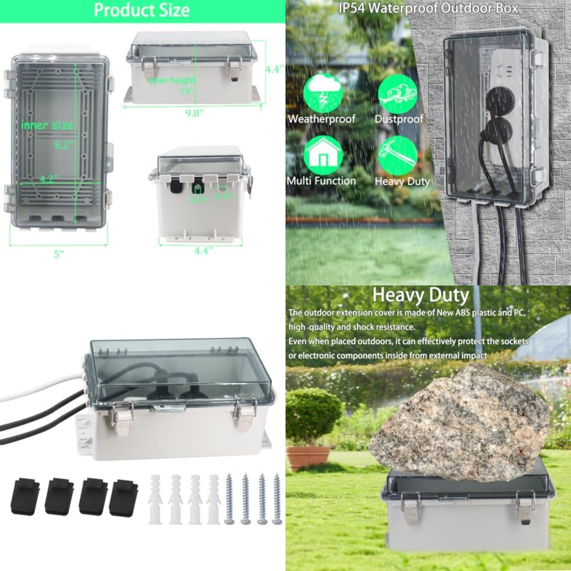 junction box transparent cover sold on Temu United States