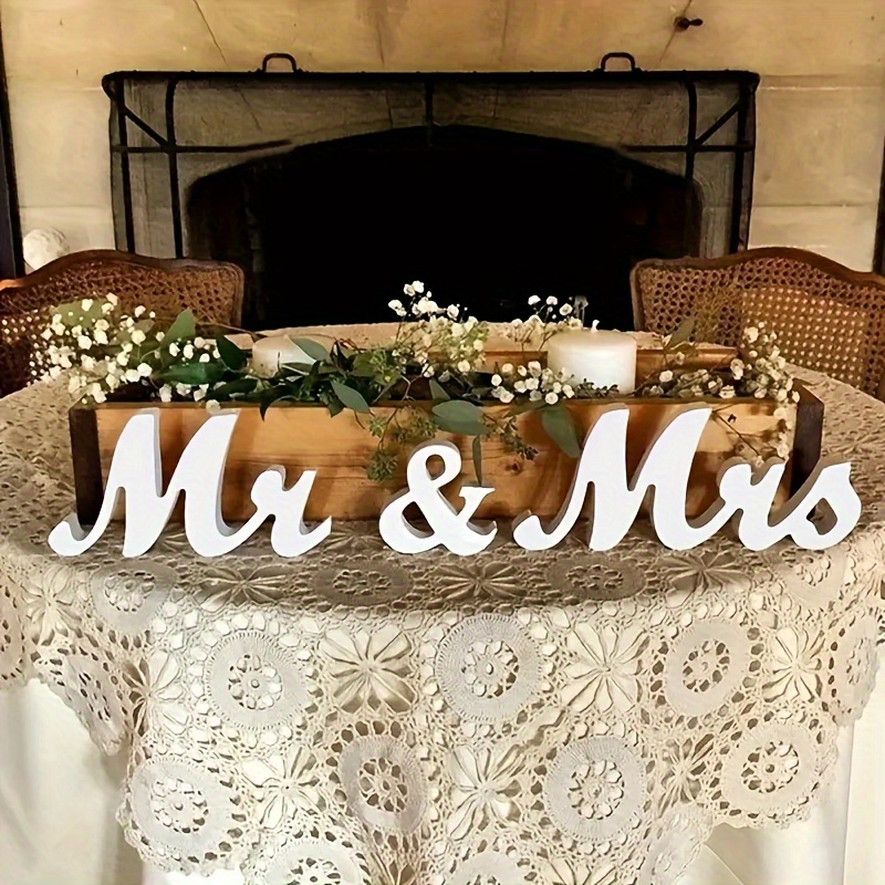 mr and mrs sign sold on Temu United States