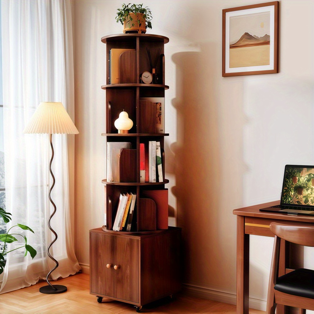 rotating book shelves sold on Temu United States
