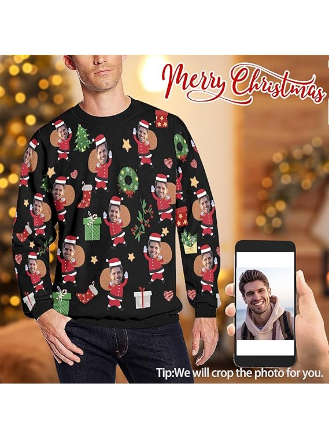 ugly sweater sold on Temu Canada