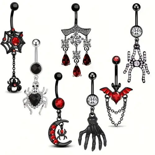 Goth Girls Belly Button