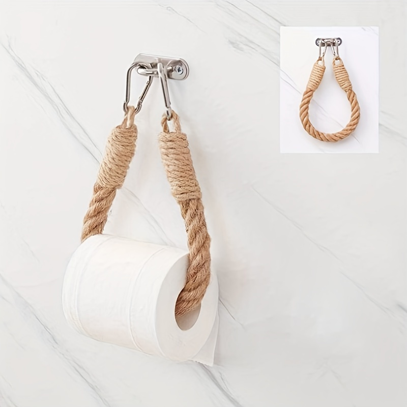 1pc Perforated Toilet Paper Roll Holder Toilet Paper Storage Container 1pc-perforated-toilet-paper-roll-holder-toilet-paper-storage-container