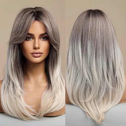 Dark Blonde Wig With Bangs Temu