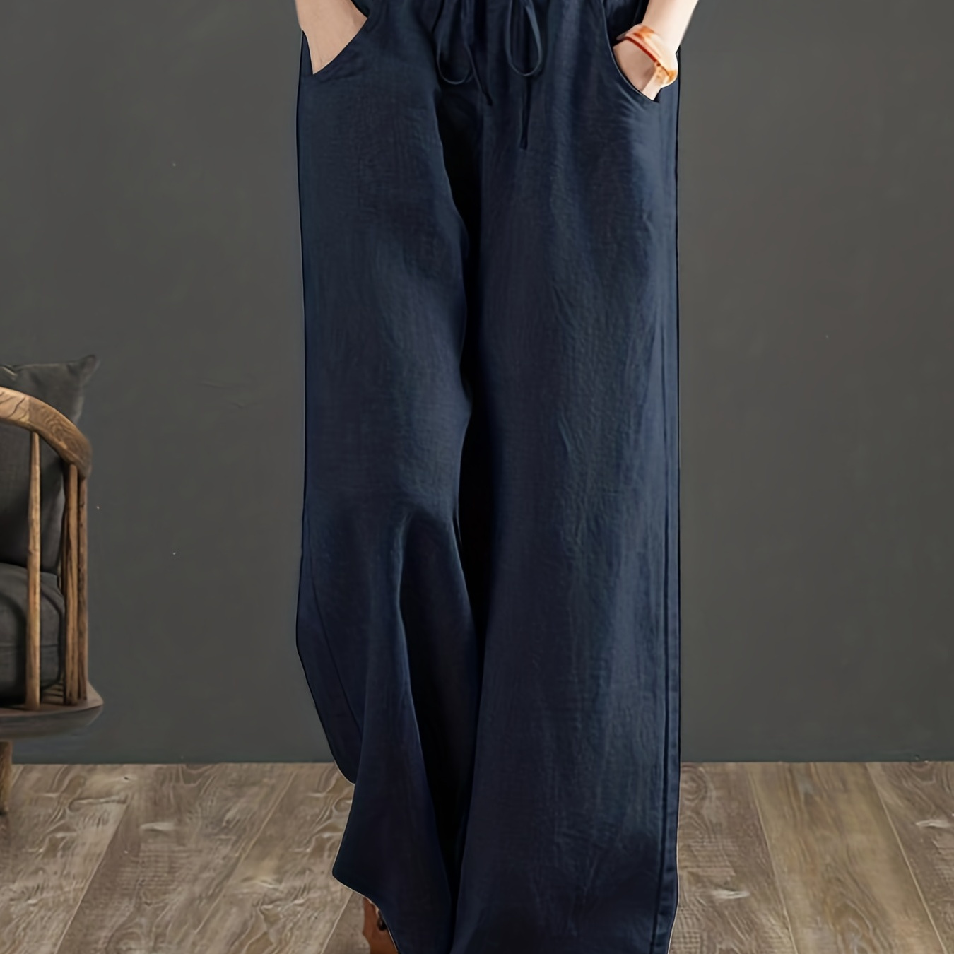 Drawstring Workout Cropped Pants Casual Solid Summer Pants - Temu