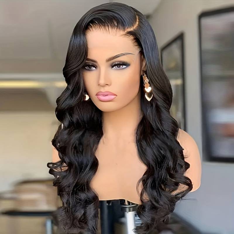 Long Wigs Women Straight Synthetic Layered Wig Bangs Dark Temu