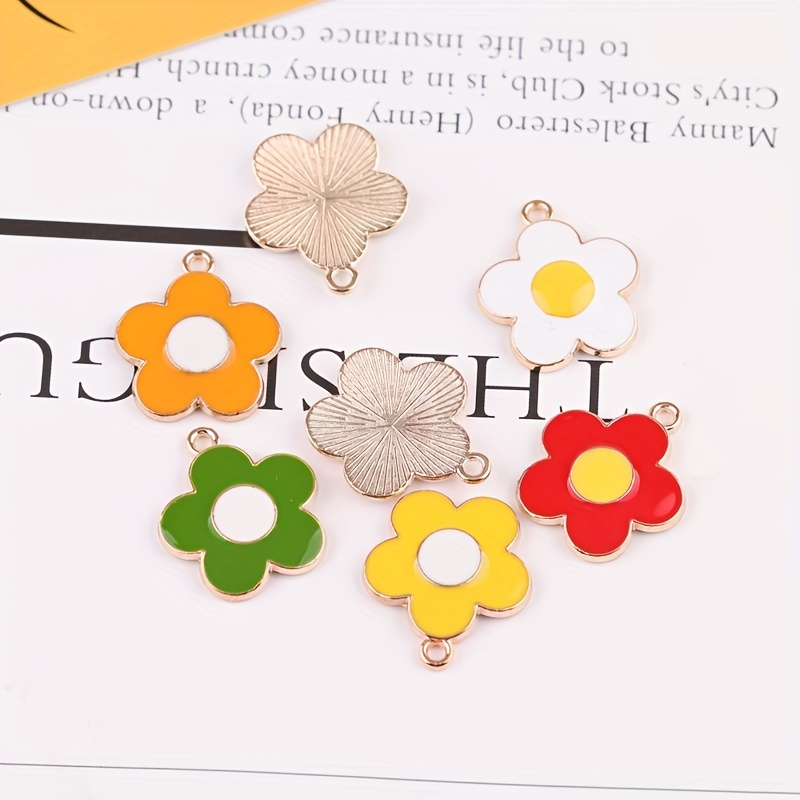 1pc Diy Handmade Jewelry Accessories Keychain Material Color Sunflower ...
