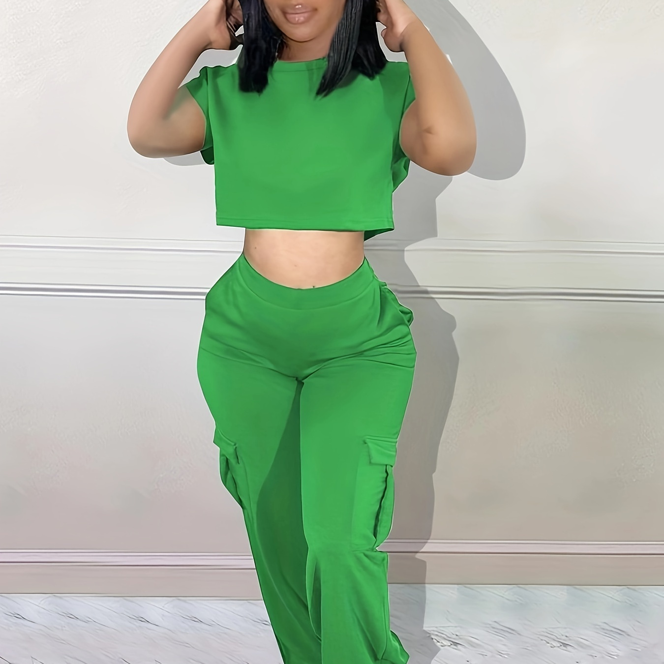 Striped Matching Two piece Set Casual Long Sleeve Shirt - Temu Canada