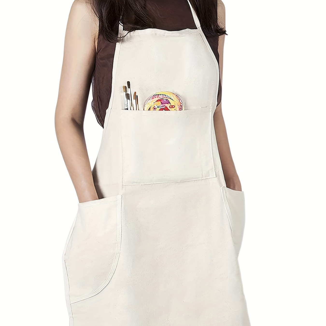 Adjustable Floral Apron Pockets Chef Gardening Cooking - Temu Australia