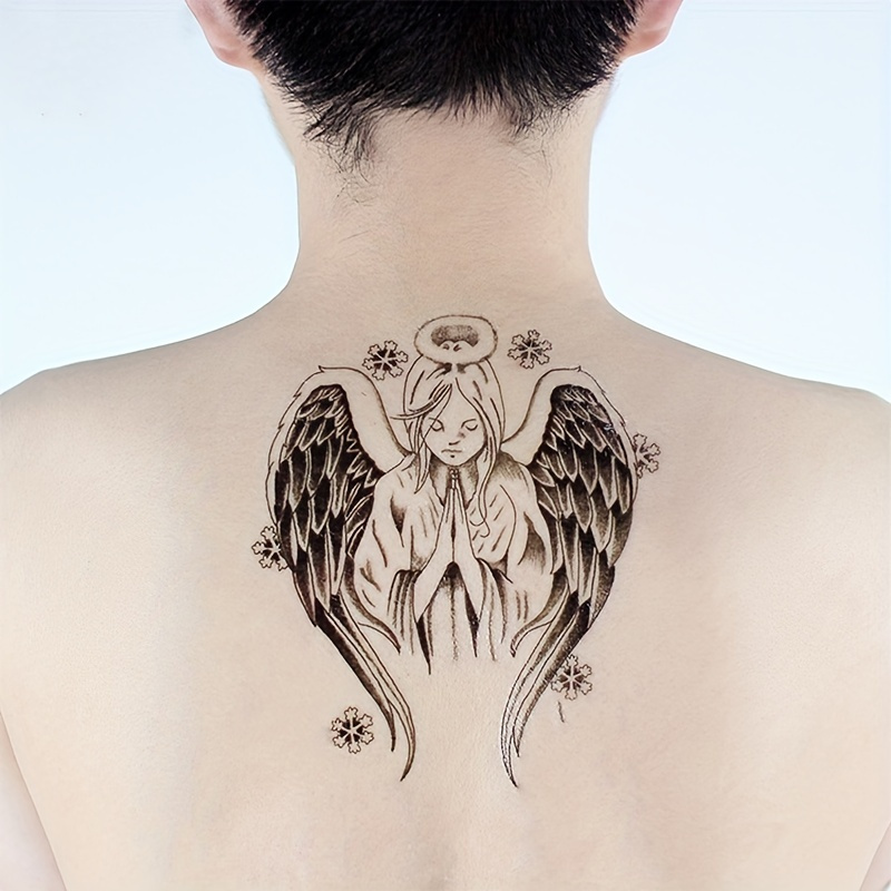 Angel Tattoo On Back