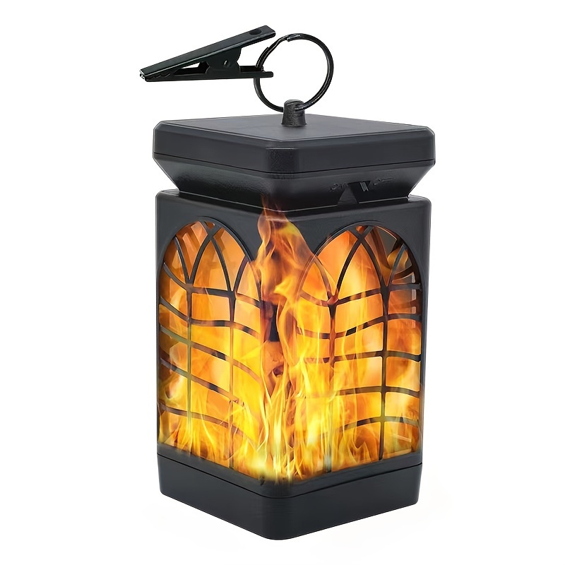 1pc Solar Lantern Ip65 Waterproof Solar Outdoor Lights With Flickering ...