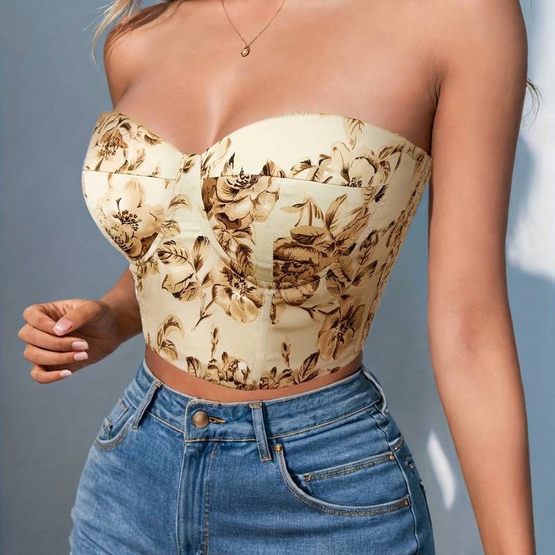 Shoulder Knitted Tube Top Sexy Solid Tube Top Spring Summer Temu