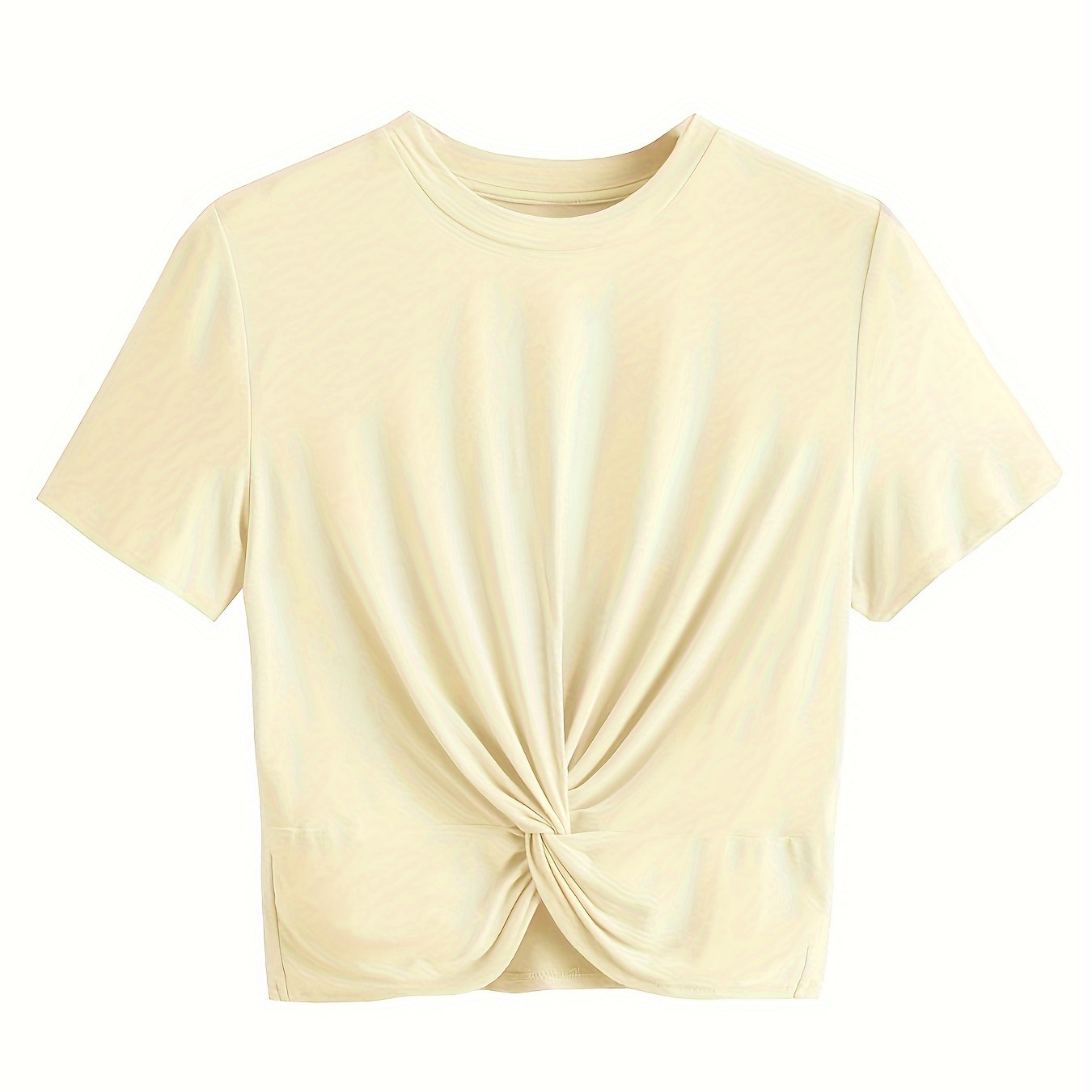 Colorful Letter Print Crew Neck T Shirt Casual Short Sleeve Top For