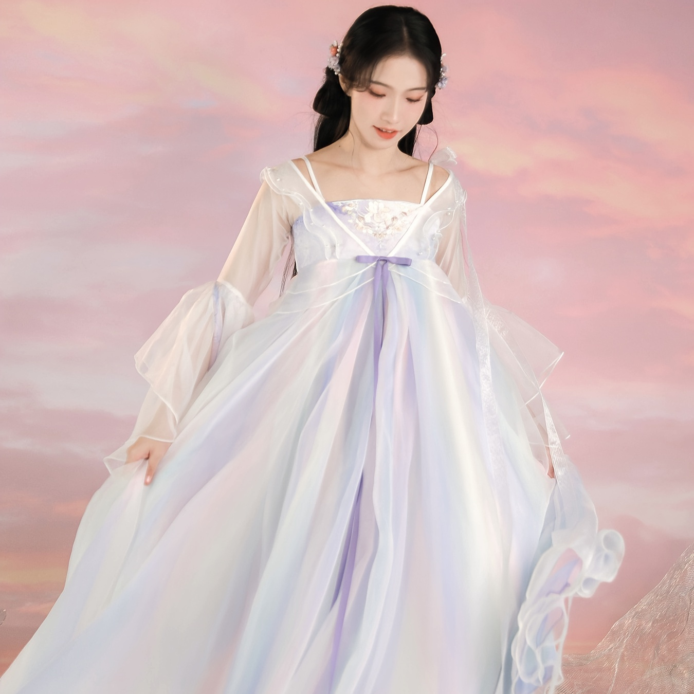 Waist High Dress Hanfu Set 'cang Lan Jue' Hanfu Traditional Chinese ...