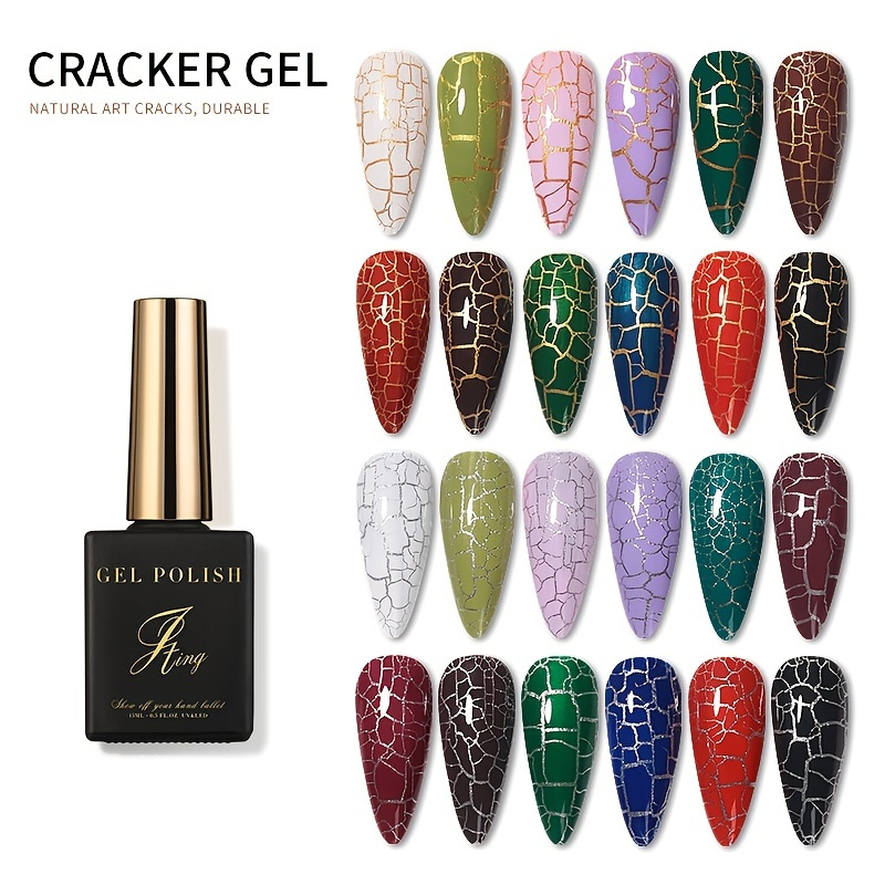 Gold Crackle Nail Polish