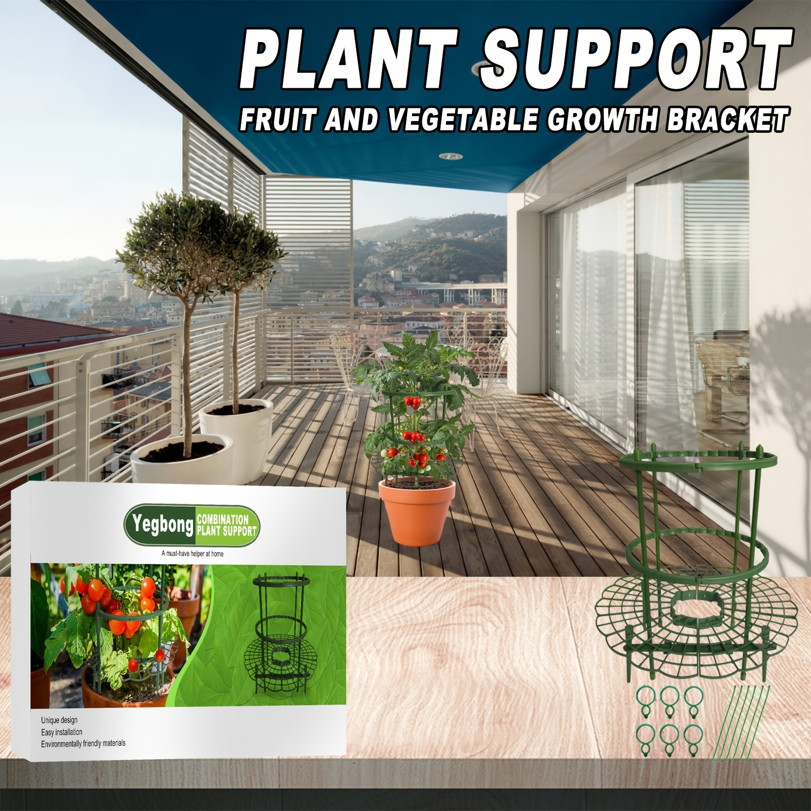 1pc Plant Trellis Netting Heavy Duty Polyester Plant Support Vine ...