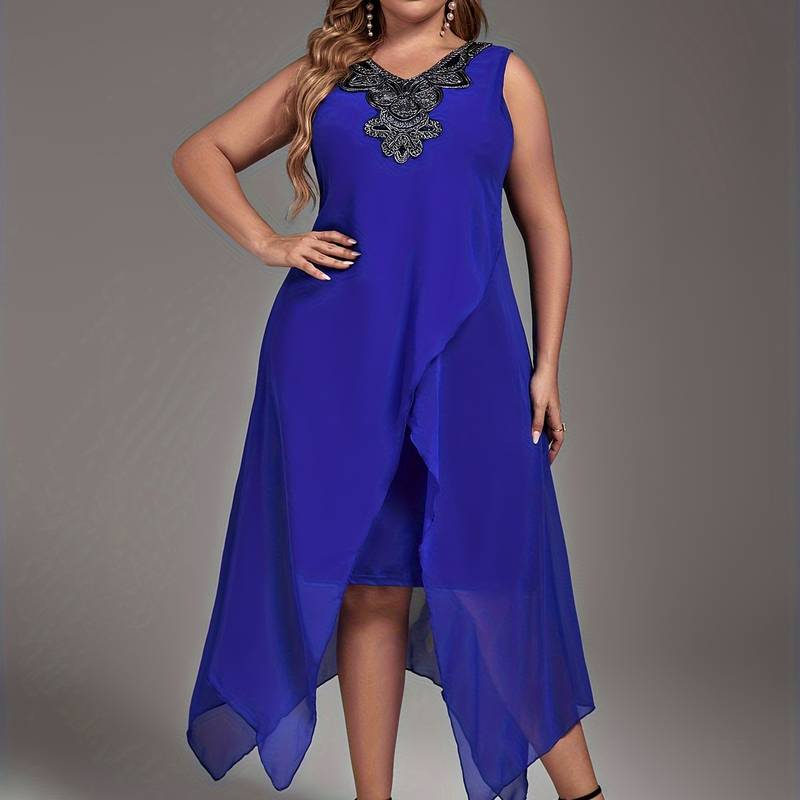Plus Size Vacay Dress Womens Plus Floral Leaf Print Round Temu