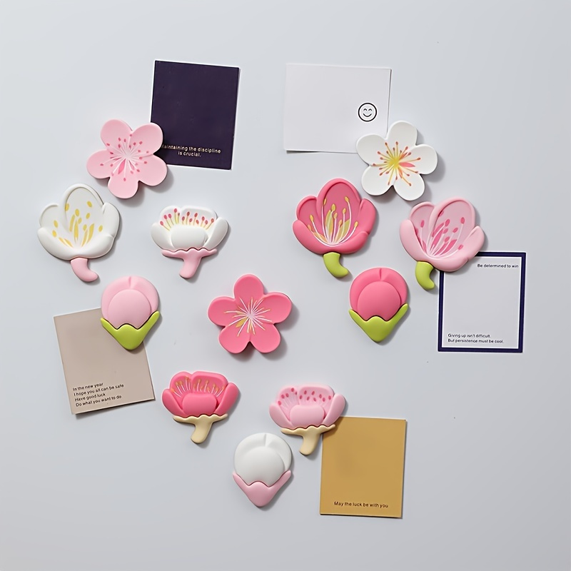 1pc Valentine's Day Flower Refrigerator Decorative Stickers ...