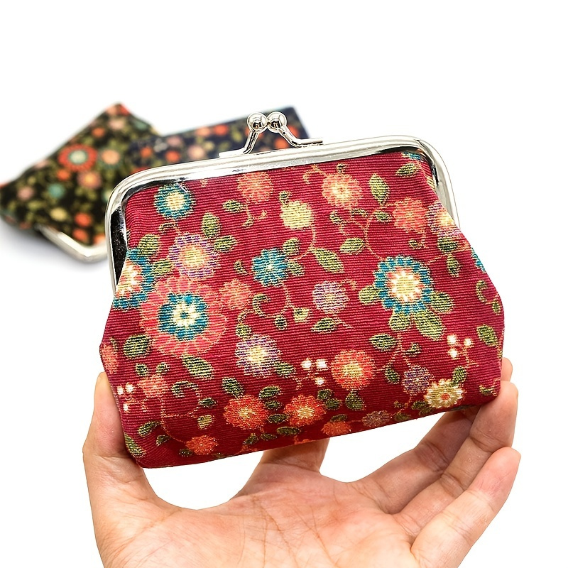 Women's Embroidered Wallet, Niche Vintage Zip Clutch, Large Capacity ...