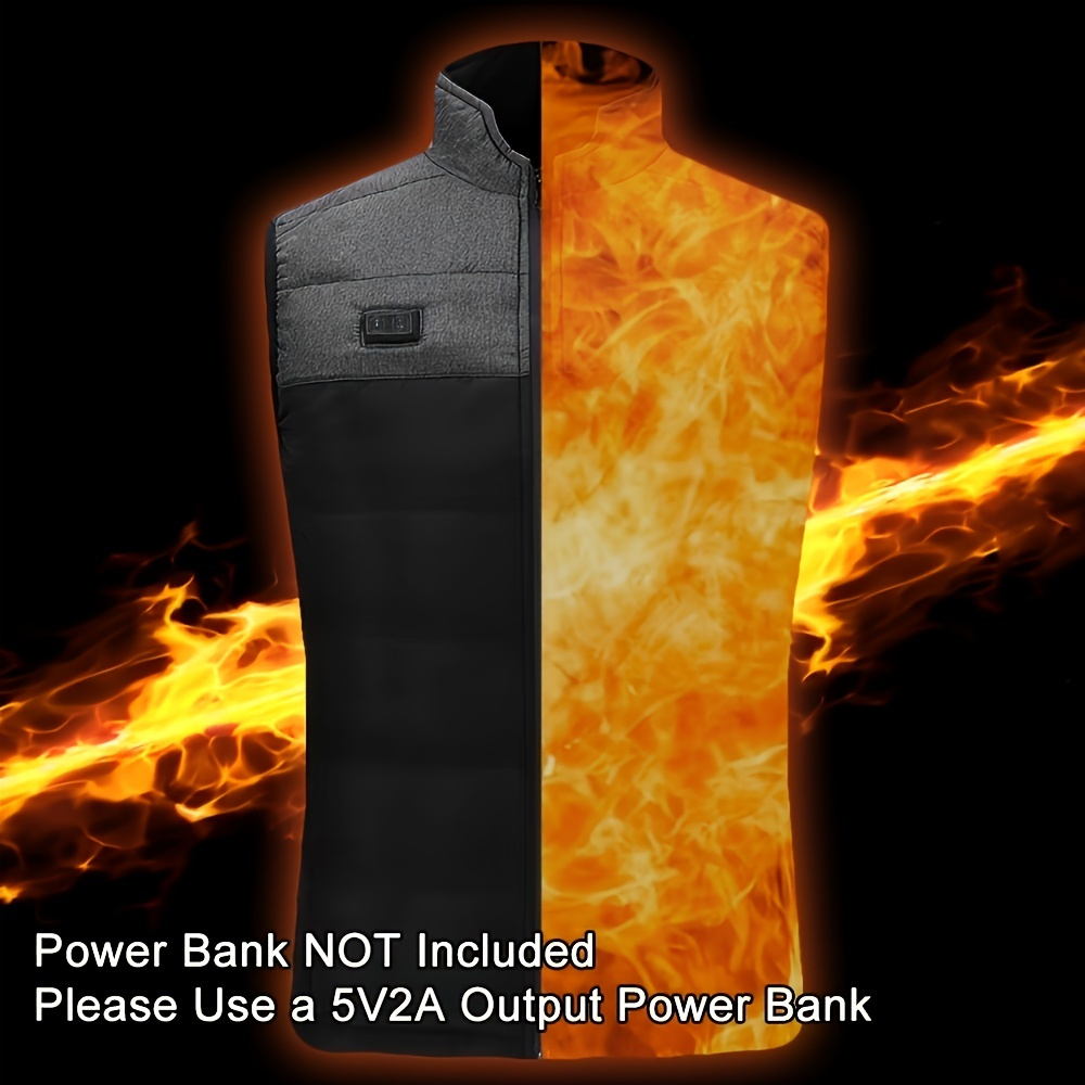 Usb Heated Vest, Heated Jacket, Usb Electric Unisex Heated Jacket With ...