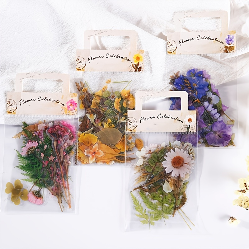 40 Stickers Delicate Flowers And Leaves Plant Stickers Waterproof Plant ...