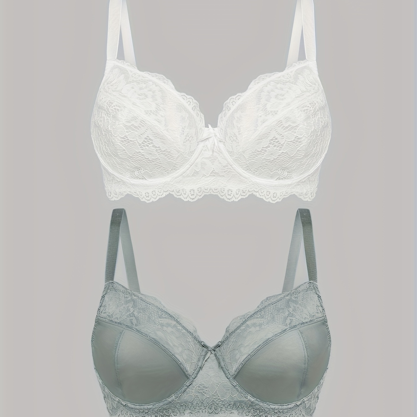 Sheer Lace Matching Lingerie Set Push Underwire Intimates Temu