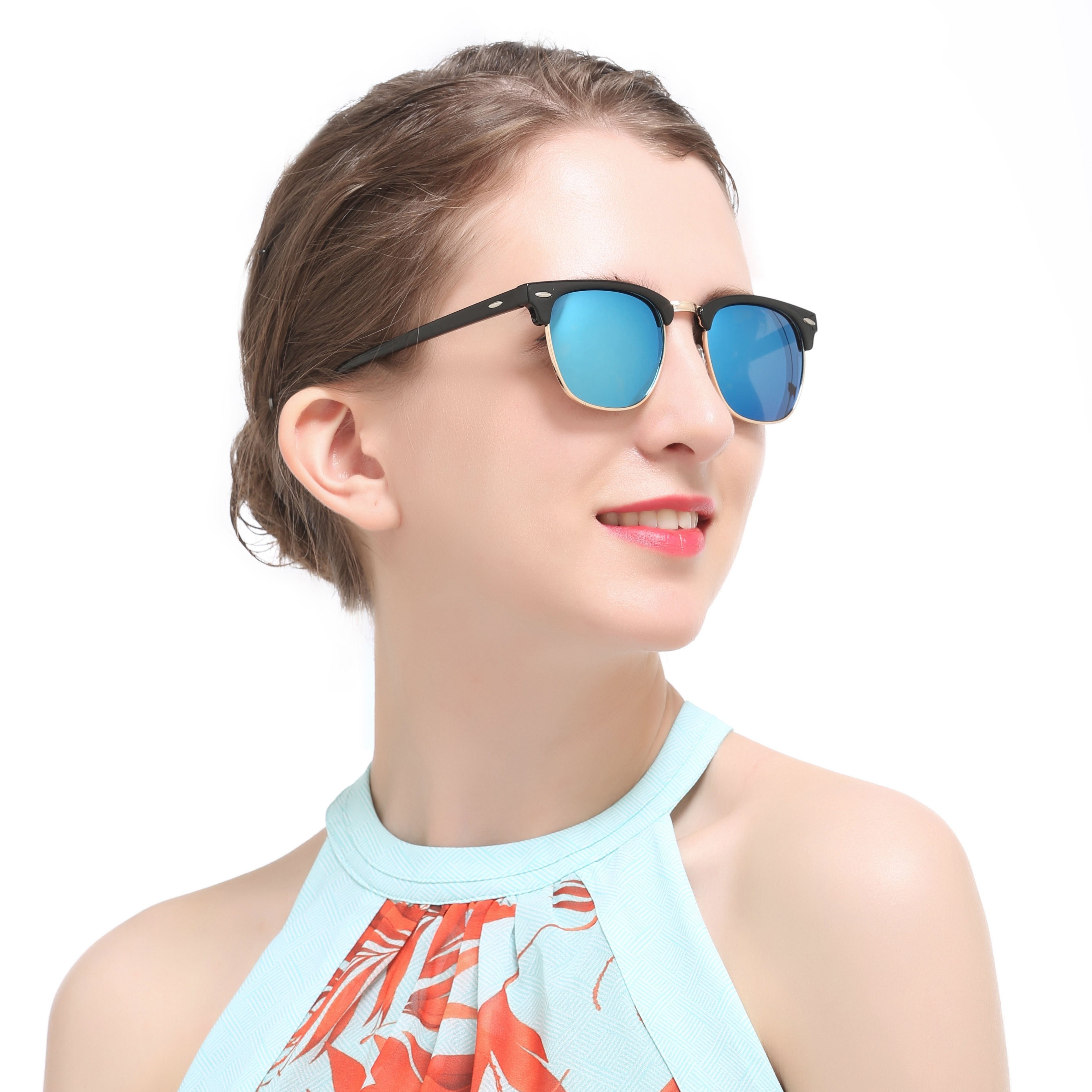 Women s Polarized Sunglasses Vintage Classic Semi Rim Sunscreen Glasses Women s Polarized Sunglasses Vintage Classic Semi Rim Sunscreen Glasses