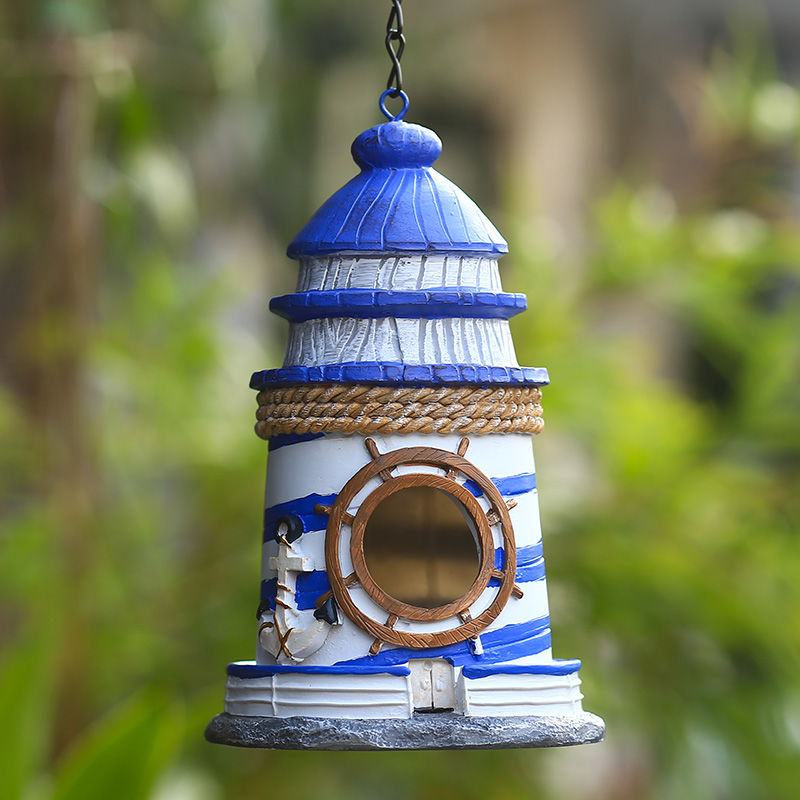 Window Birdhouse Hummingbirds House Lighthouse Resin - Temu