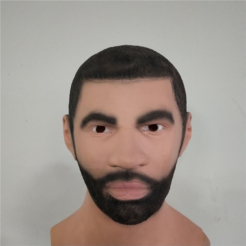 Handsome Black Big Brother Man Mask Character Cosplay Headgear Prom ...