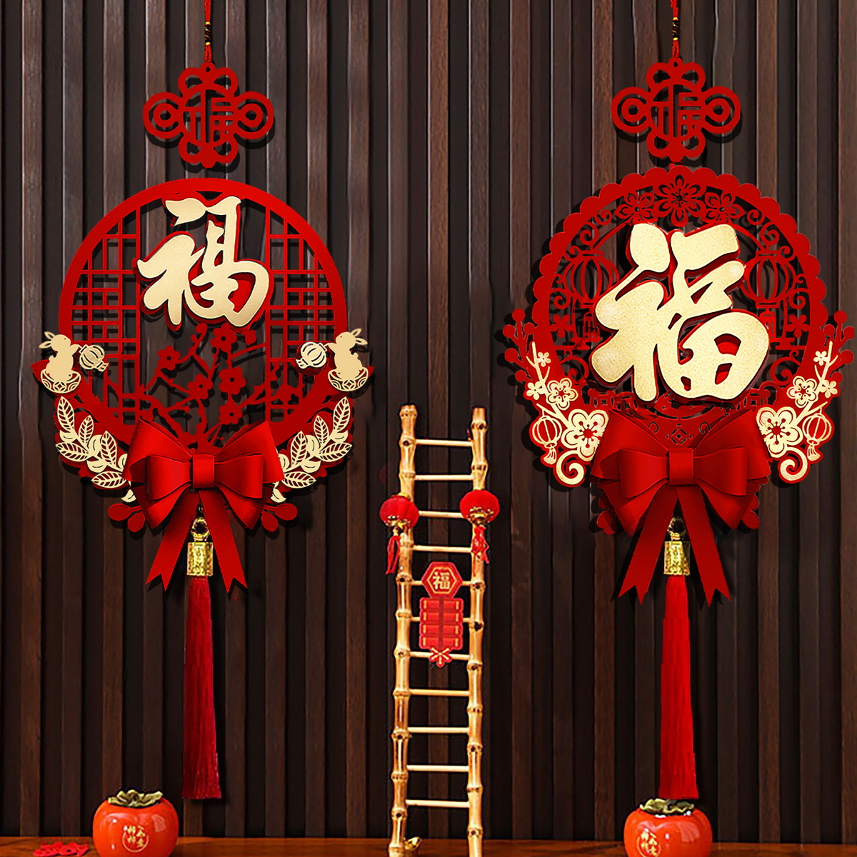 Fu Character 2023 Chinese New Year Pendant Tassel Bowknot - Temu Ireland