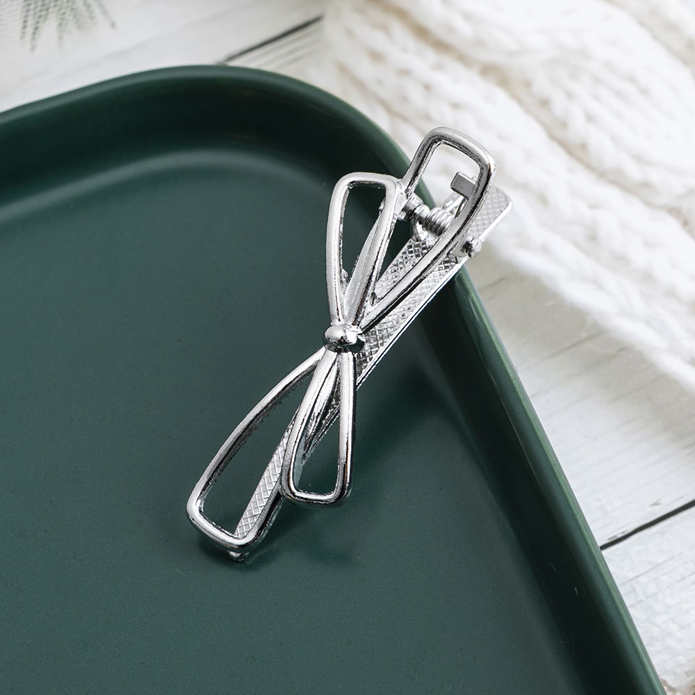 Hollow Metal Alloy Hair Clips Heart Bowknot Star Hair Clip Romantic ...