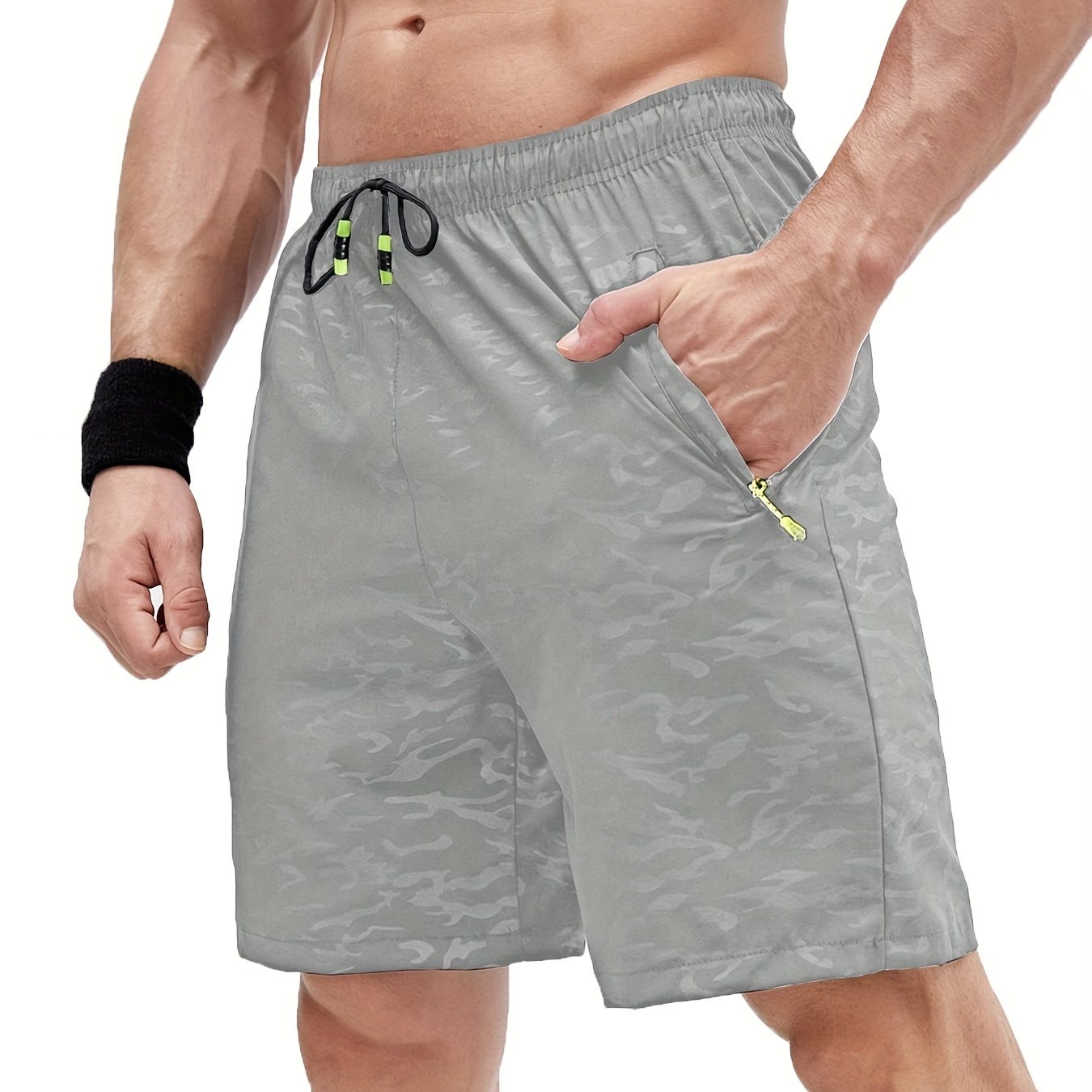 Men's Breathable Shorts Zipper Pockets Summer Drawstring - Temu United ...