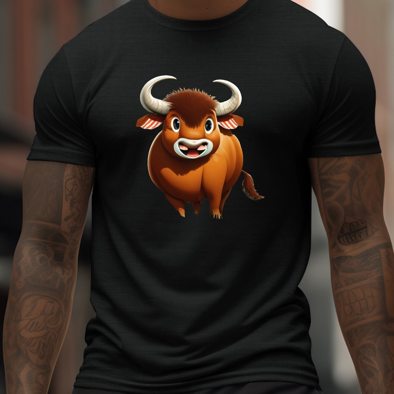 Buffalo Print T Shirt Tees Men Casual Short Sleeve T shirt - Temu