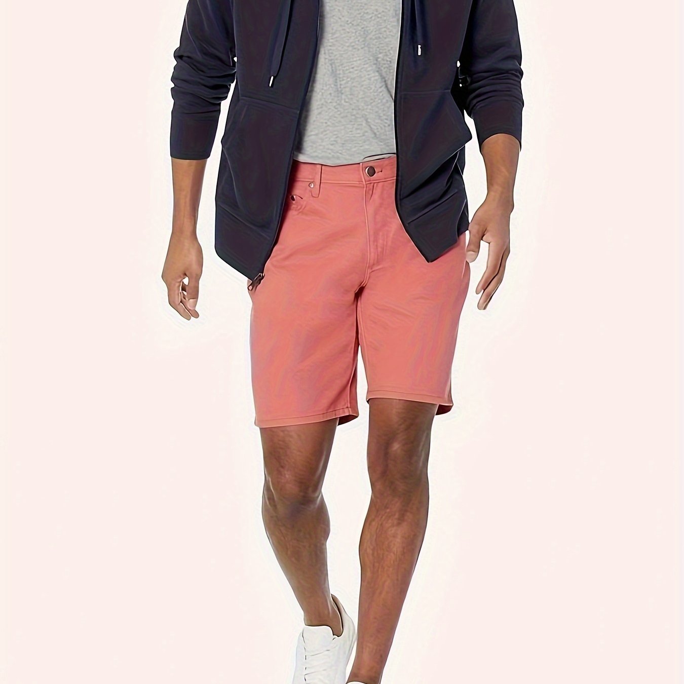 Solid Cotton Men's Hooded Jacket Casual Long Sleeve Hoodies - Temu ...