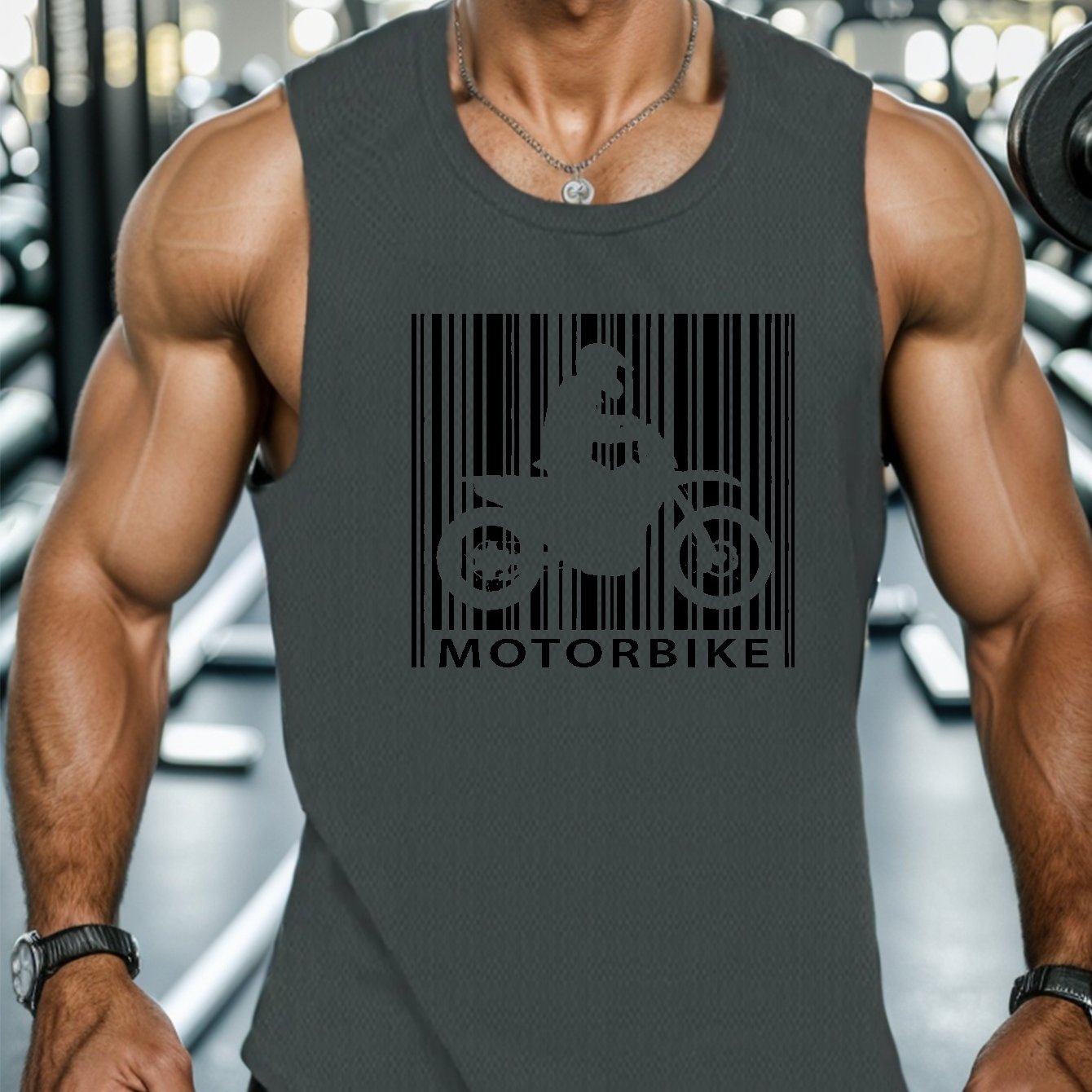 Motor Print Men's Quick Dry Moisture wicking Breathable Tank - Temu ...