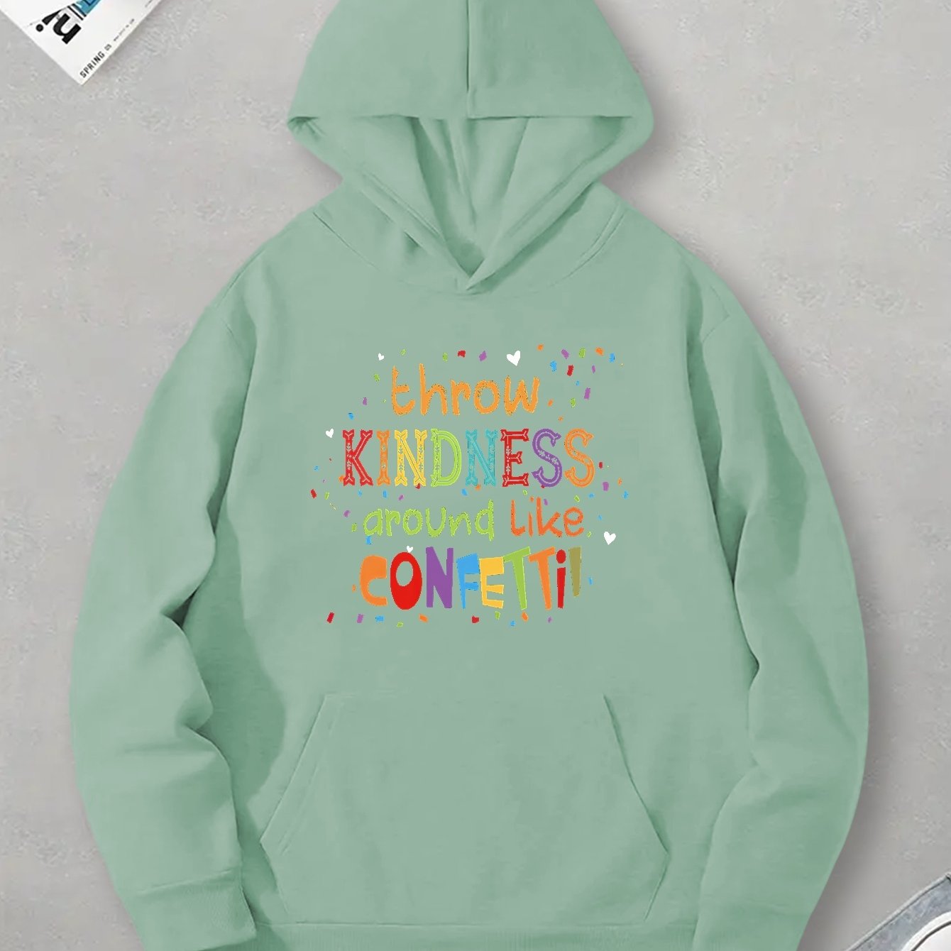 Funny Slogan Print Kangaroo Pocket Hoodie Casual Long Sleeve - Temu United Kingdom