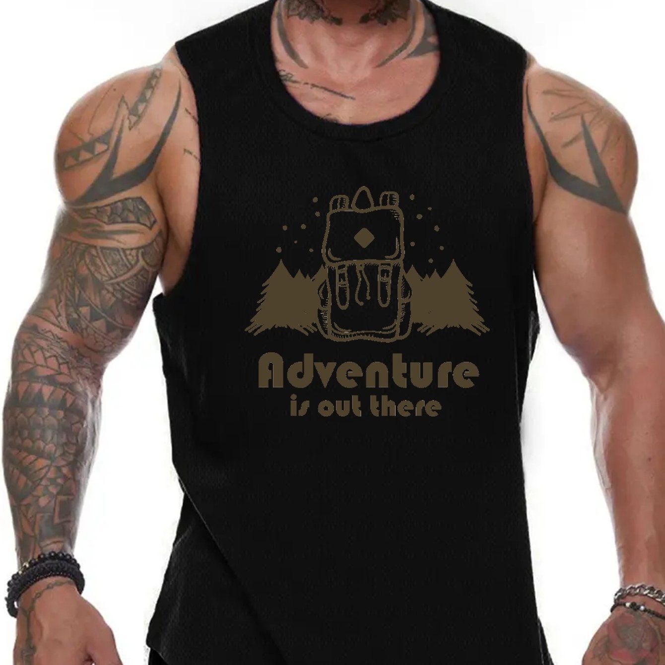 Retro Pattern Print Men's Graphic Design Tanktop Casual - Temu United ...