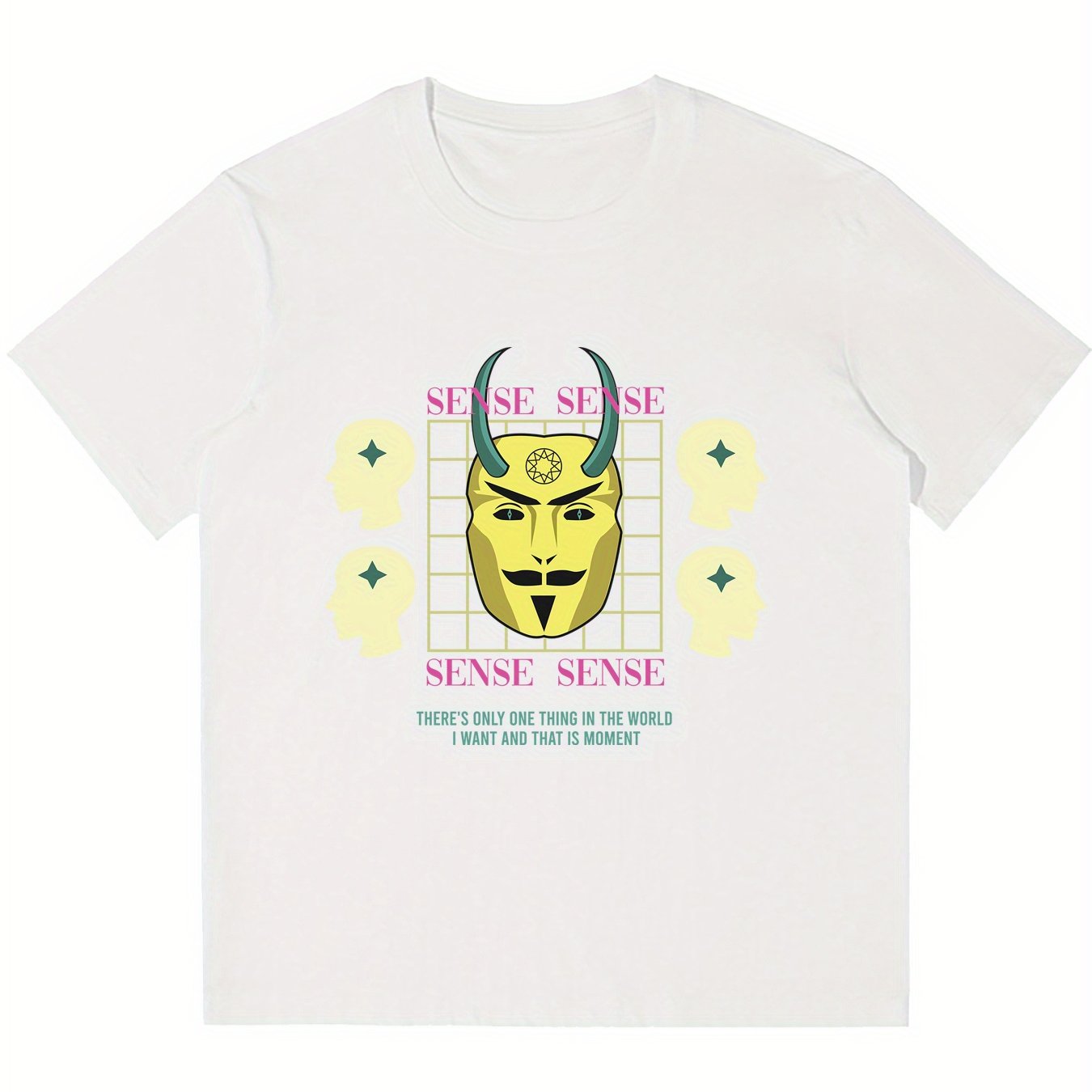 Mask Graphic Men's Short Sleeve T shirt Comfy Stretchy - Temu New Zealand