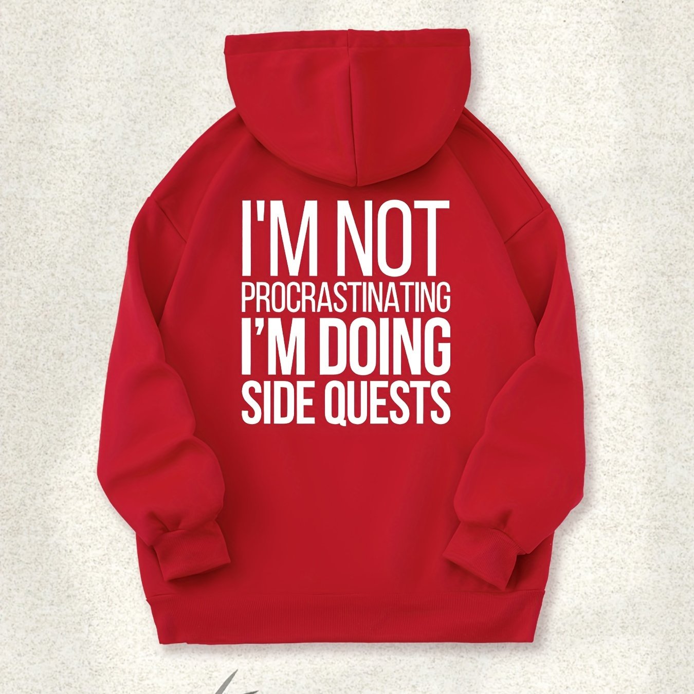 レタープリントドローストリングカンガルーポケットフード付きスウェットシャツ ロングスリーブプルオーバーカジュアルフーディ - Temu Japan