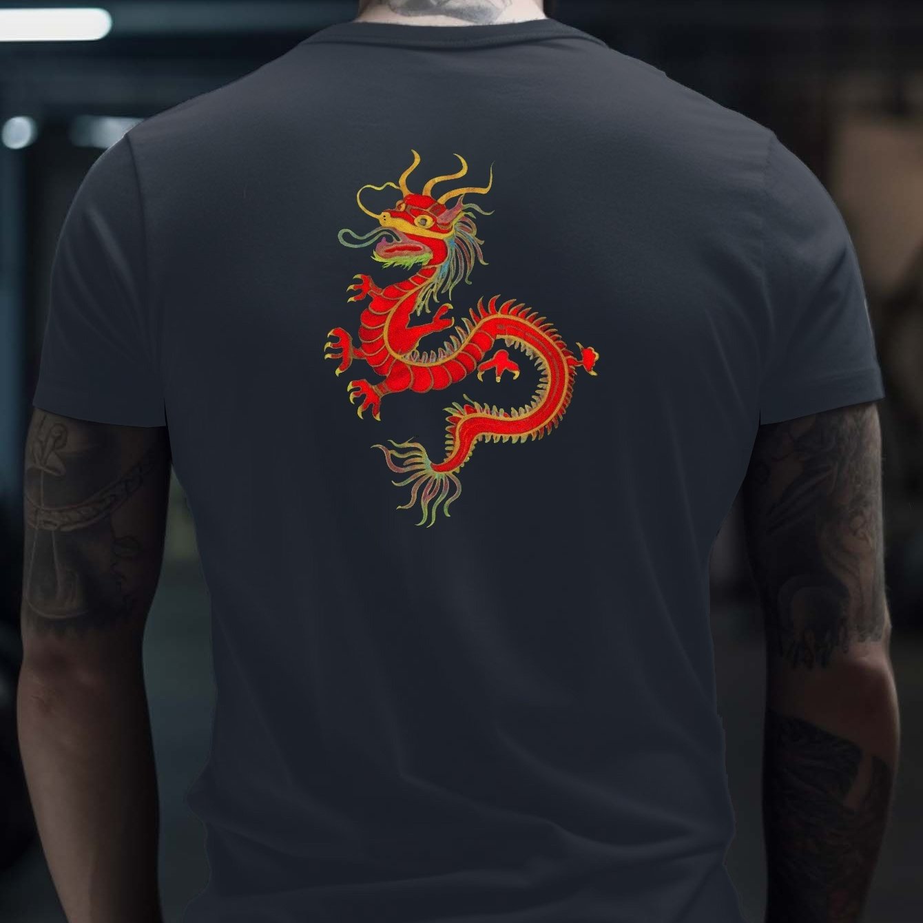 Men's T shirt Chinese New Year Dragon Print Fashion Casual - Temu New ...