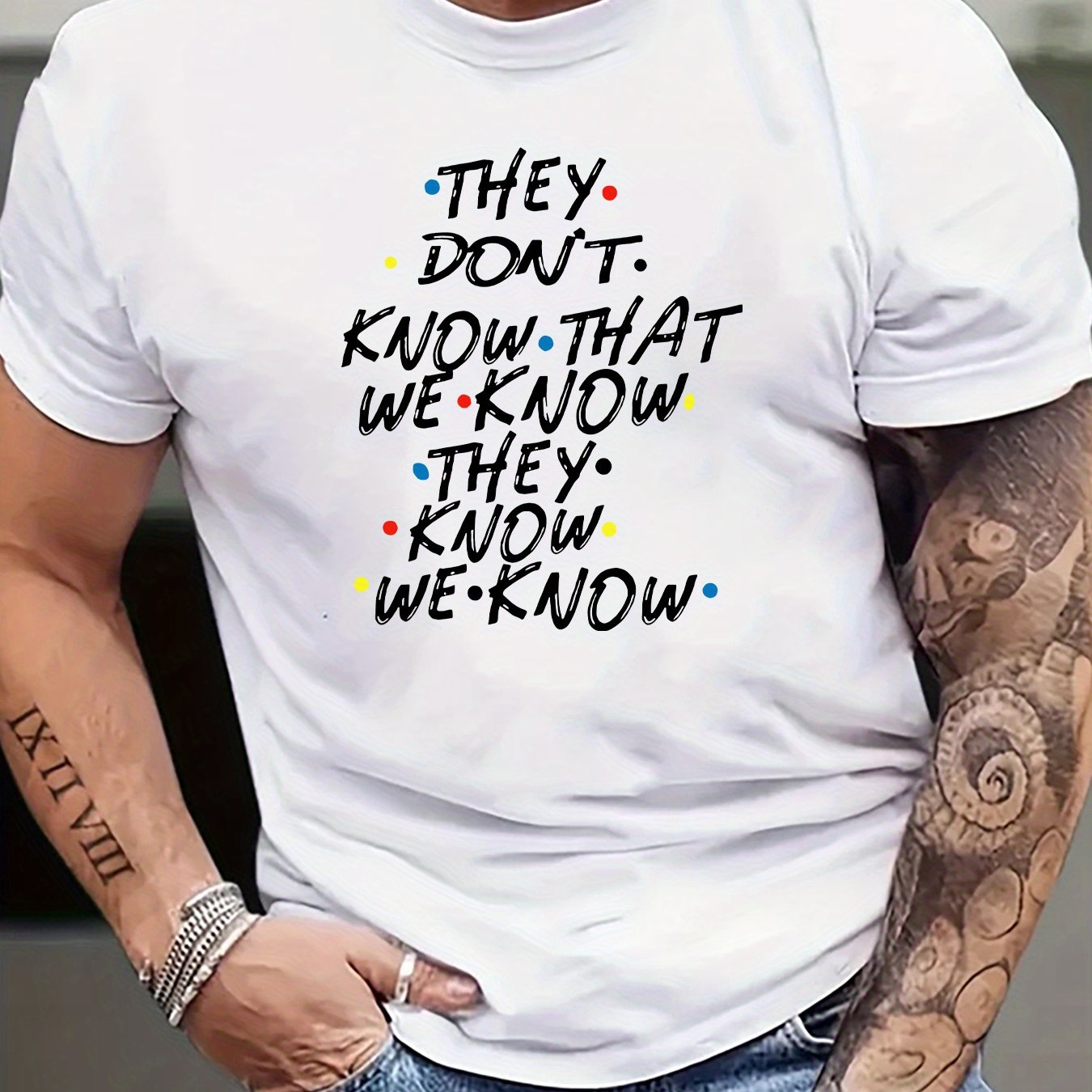Men's Know Print Short Sleeve T shirts Comfy Casual Elastic - Temu ...