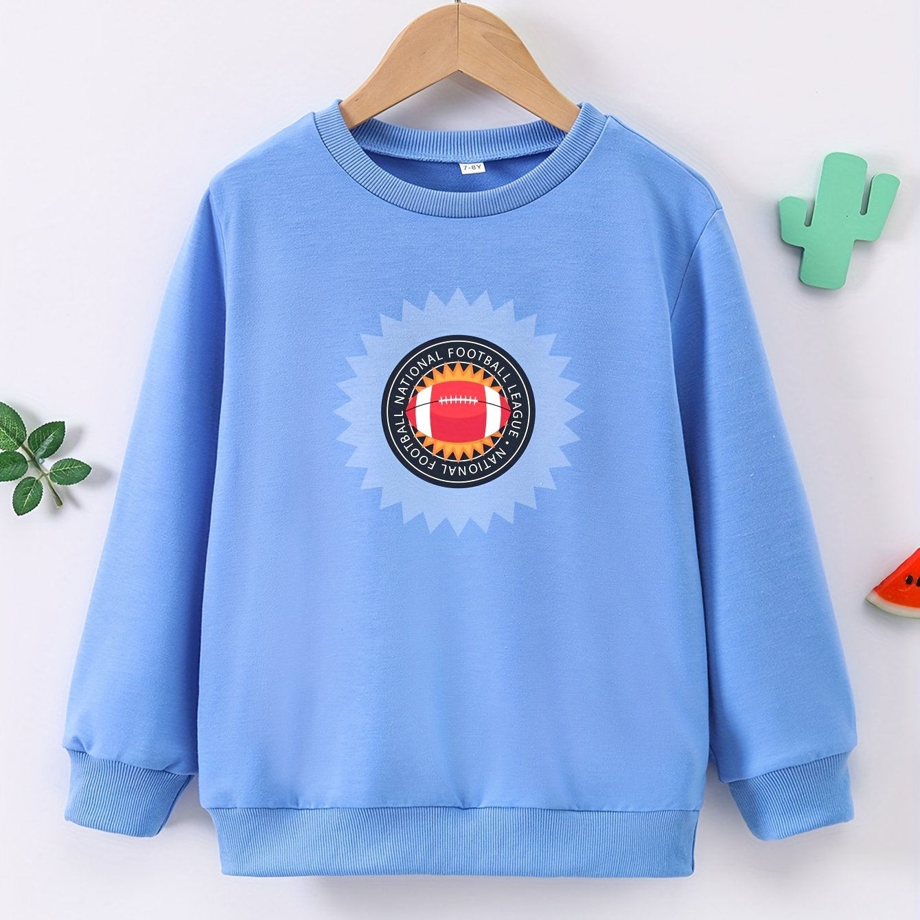 Boys Print T shirt Long Sleeve Crew - Temu United Kingdom