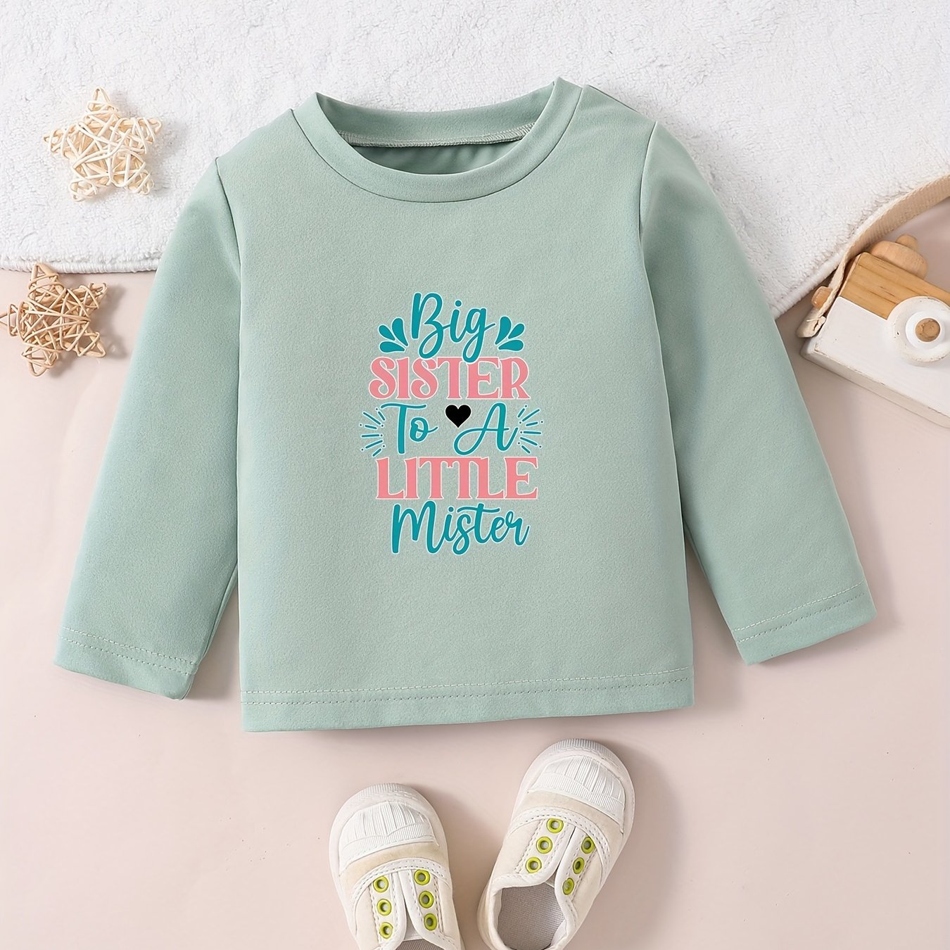 Motif Sœur Dessin Animé T shirt Mignon Enfant Fille - Temu France