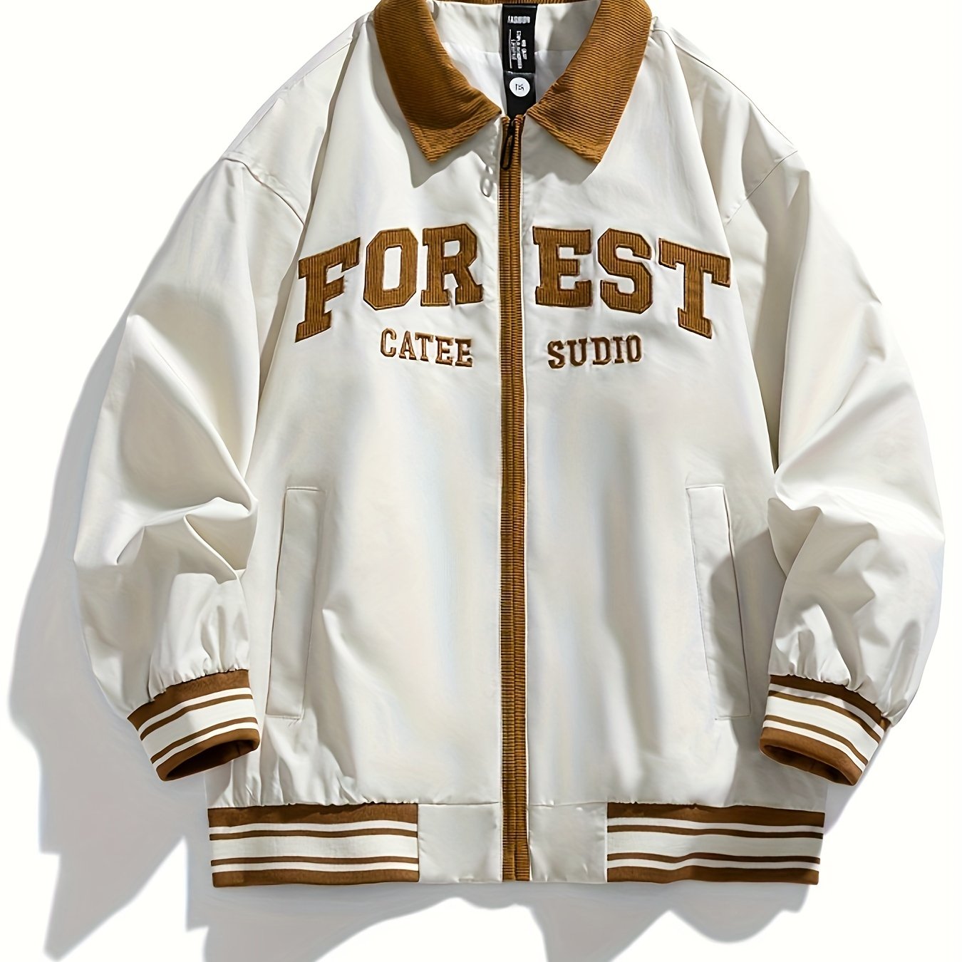 Varsity Jacket Men's Casual Baseball Jacket Coat Regular Fit - Temu ...