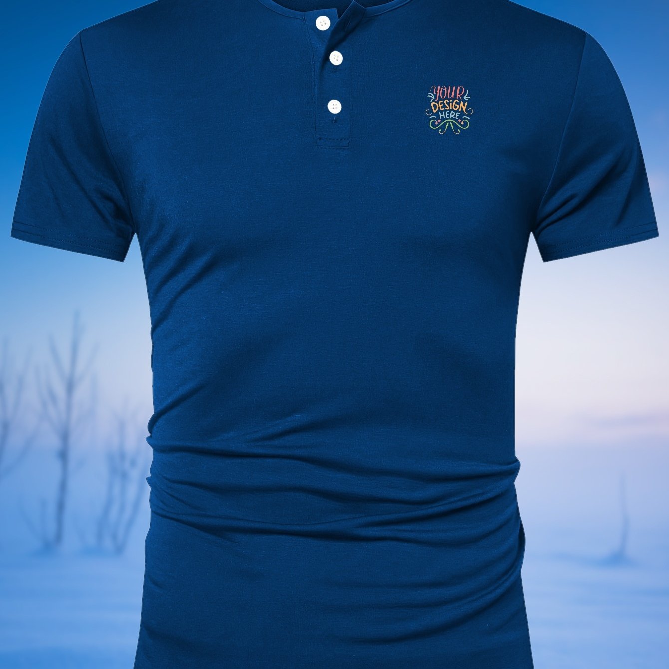 Plus Size Design Letter Print Men's Solid Henley Shirts - Temu South Africa