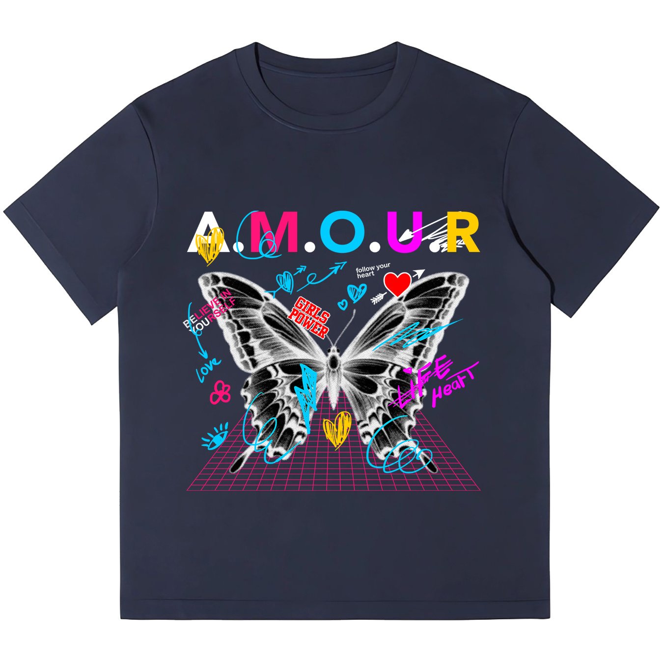 Butterfly Graphic Men's Short Sleeve T shirt Comfy Stretchy - Temu ...